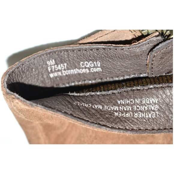 Born | Shoes | 24 Born Cotto Tall Boot Lace Back Inside Zip Suede Brown ...